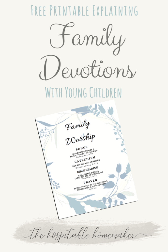 Family Devotions with Young Children - Why and How to Make it Happen